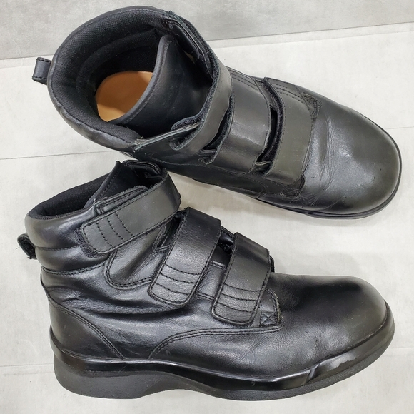 Apex | Shoes | Apex Biomechanical Triplestrap Work Bootmens 9w Black ...